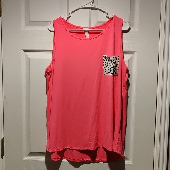 Tops | Neon Pink Tank Top | Poshmark